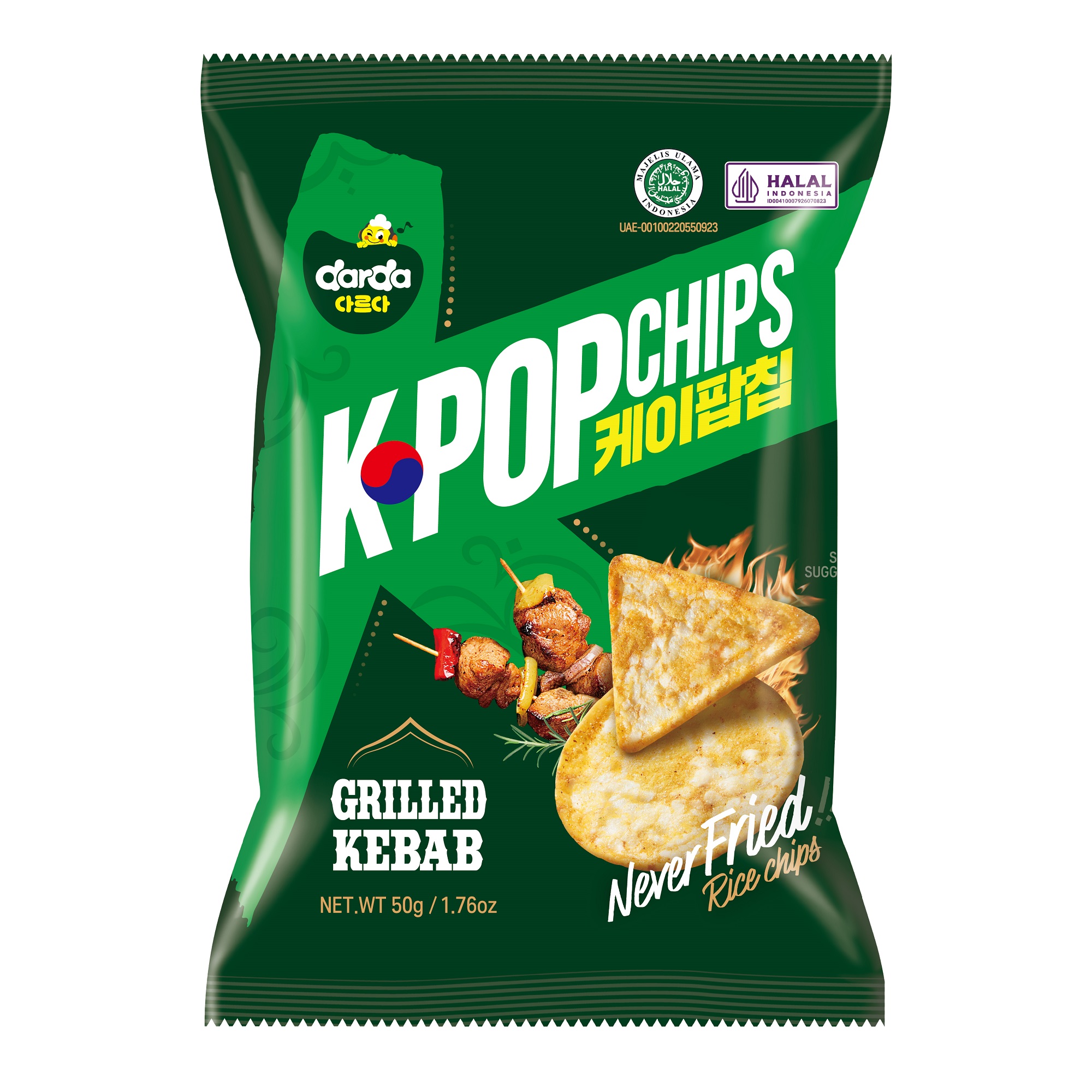 DARDA K-POPCHIPS GRILLED KEBAB 50G (10884) - Sing Long