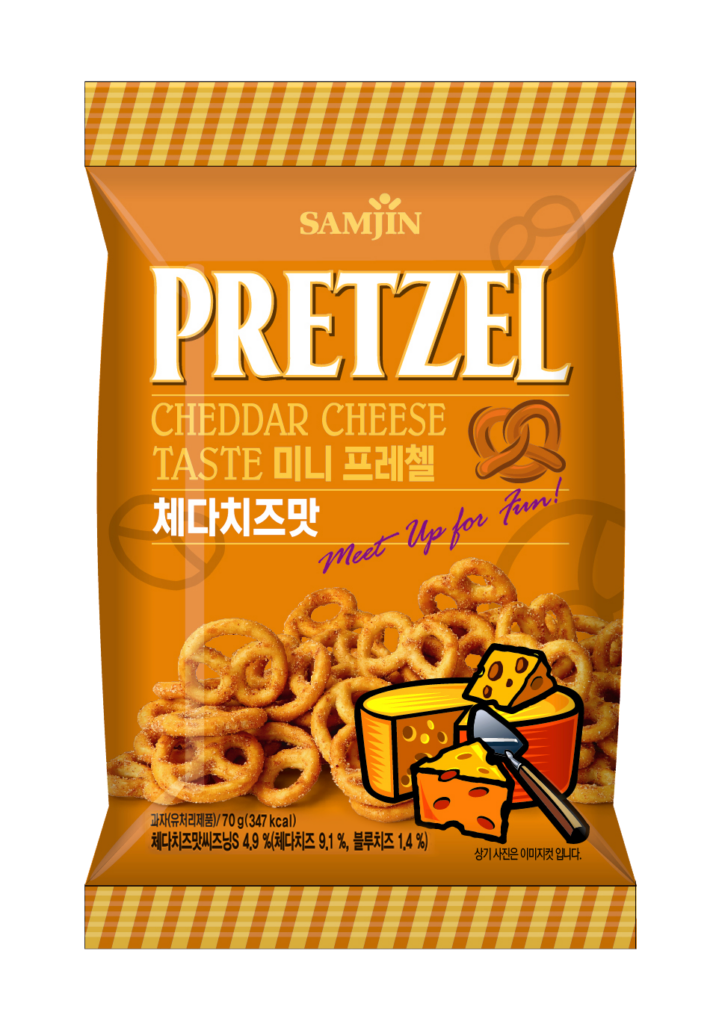SAMJIN PRETZEL CHEDDAR CHEESE 70G(10662) - Sing Long
